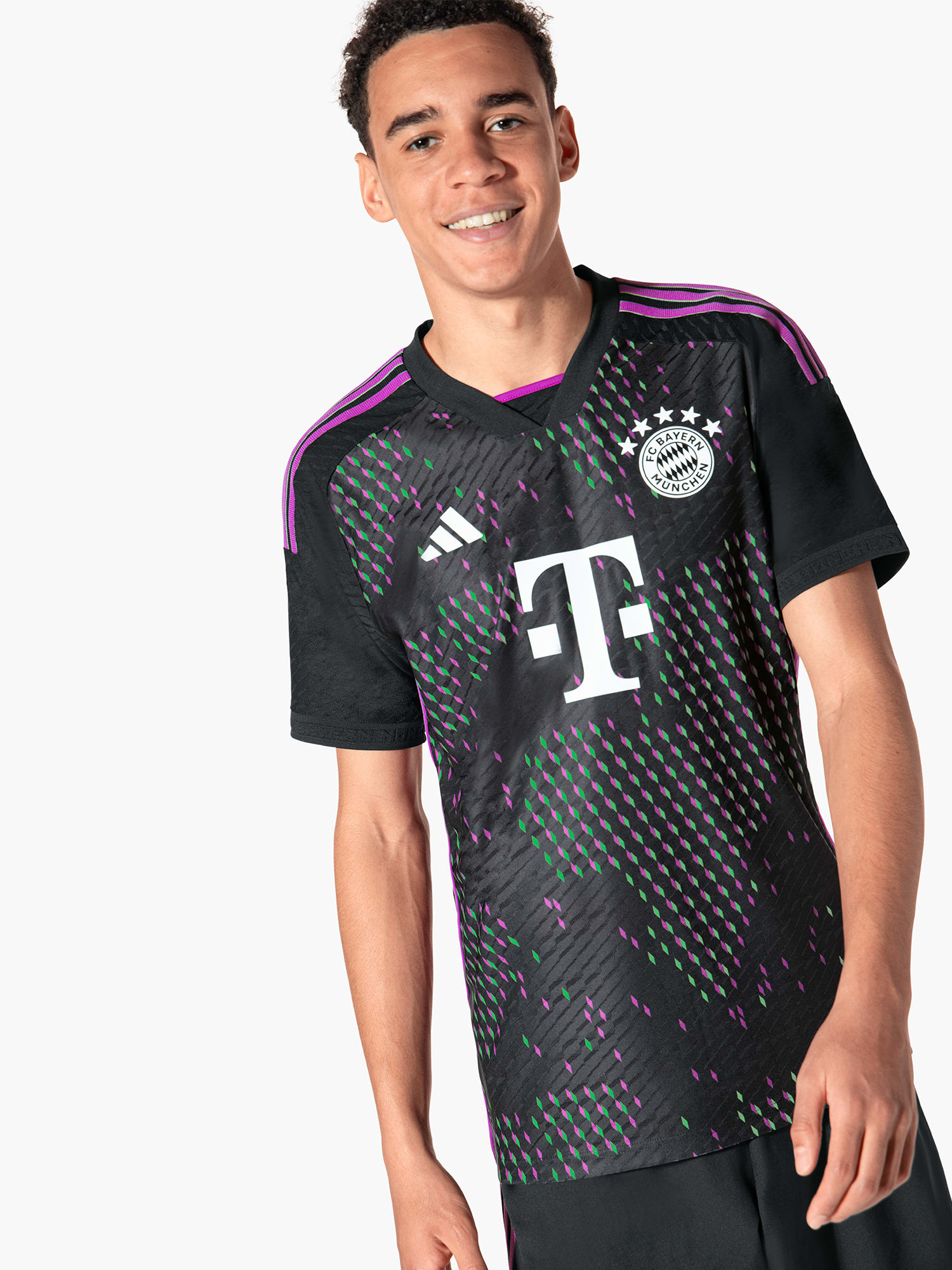 Hombres Camiseta Auténtica De Visitante 23 24 Negro Tienda Fc Bayern