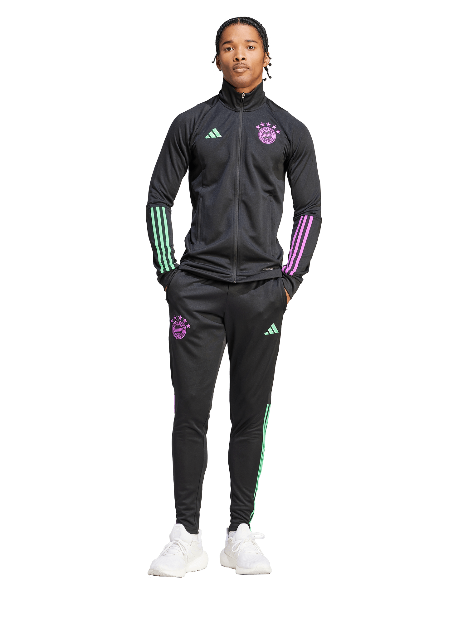 Hombres Ch ndal De Entrenamiento Teamline Negro Tienda FC Bayern M nich