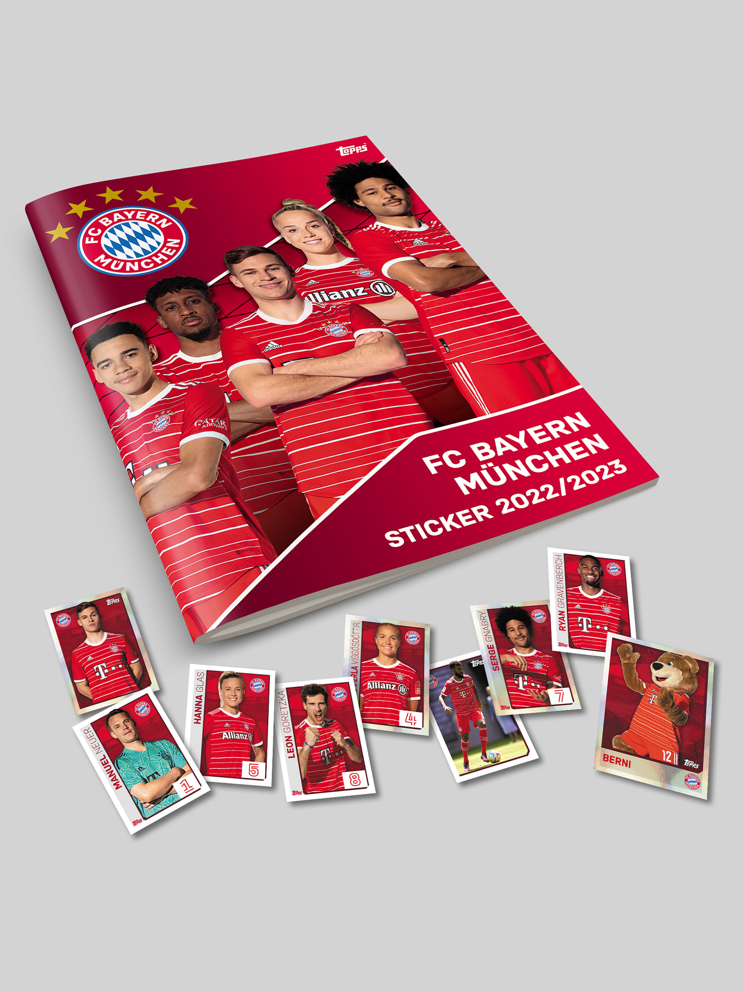 Sticker album with 175 stickers + 5 cards | Official FC Bayern Munich Store