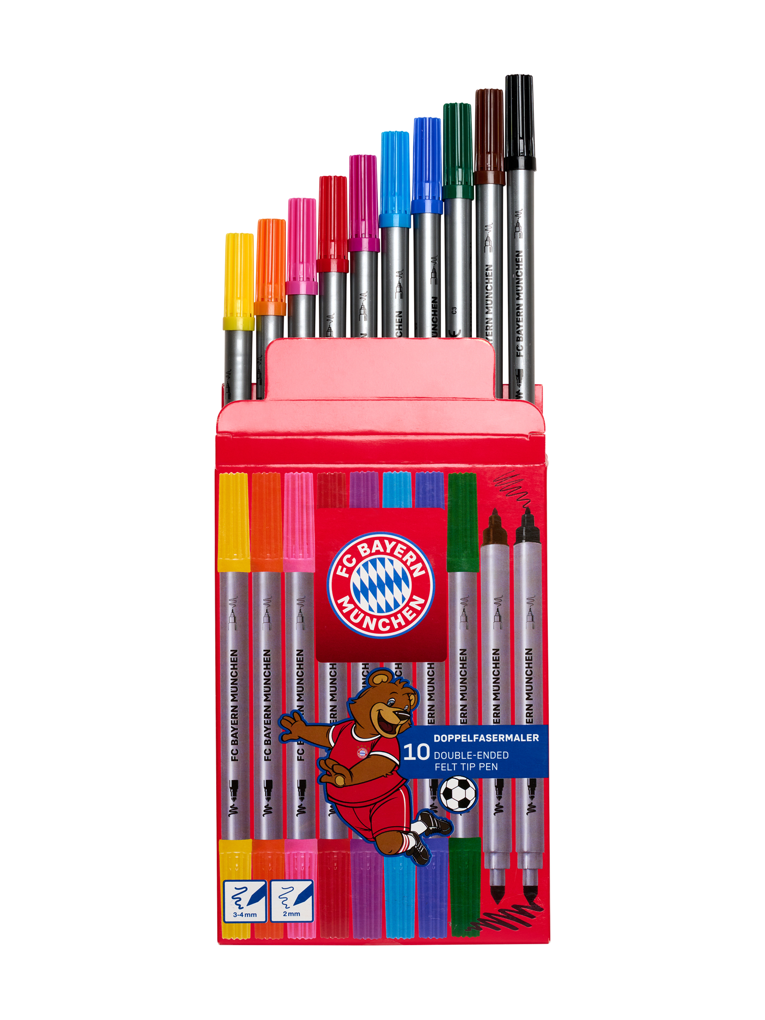 Kids Double fiber pen set of 10 | Official FC Bayern Munich Store