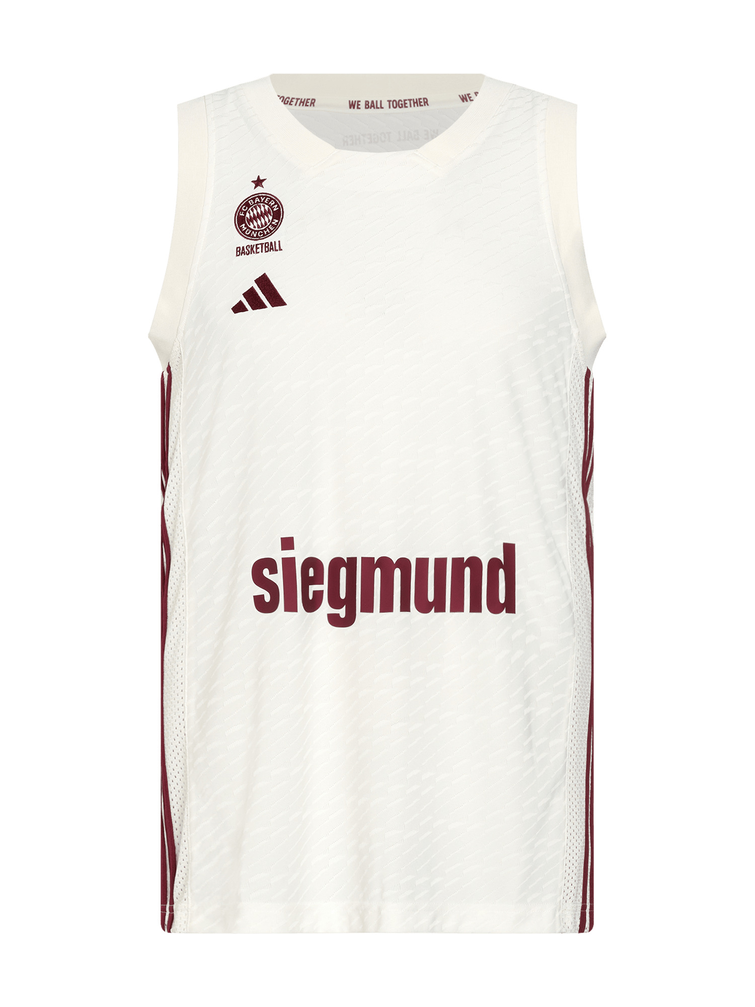 Herren Basketball Authentic Trikot Away 23-24 weiß | Offizieller FC Bayern Store