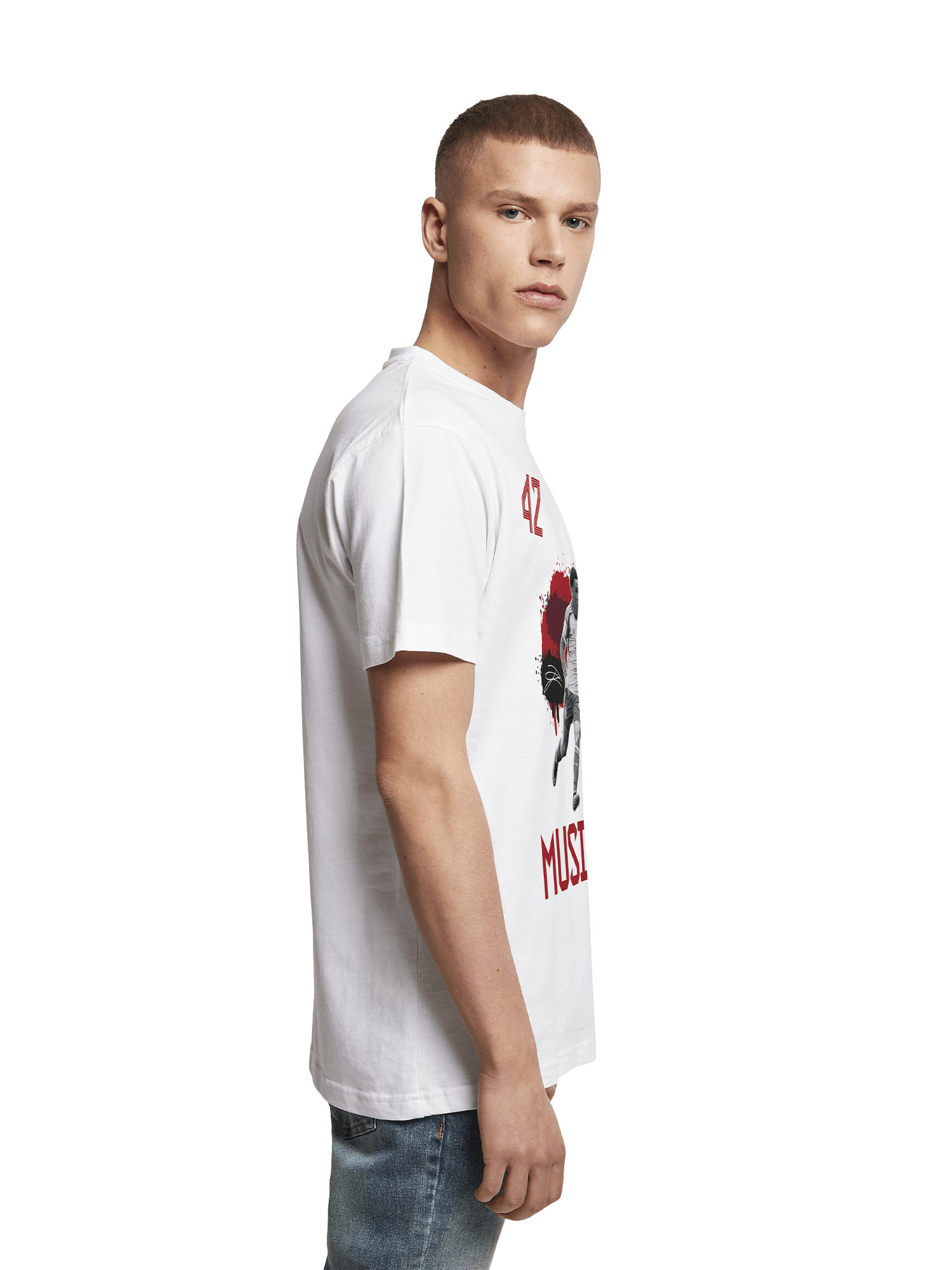 Herren T Shirt Musiala Weiß Offizieller Fc Bayern Store