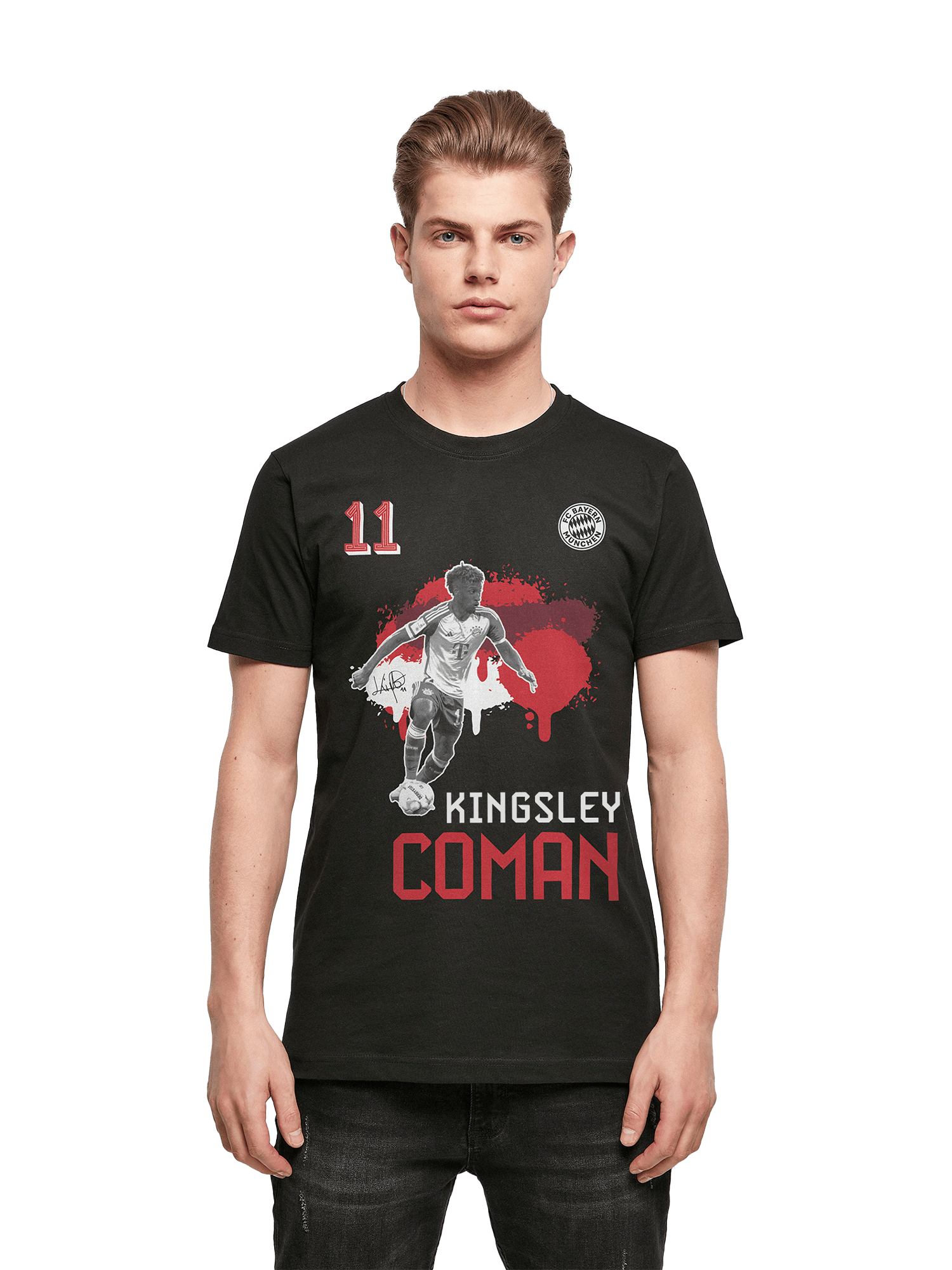 Men Coman T-shirt black | Official FC Bayern Munich Store