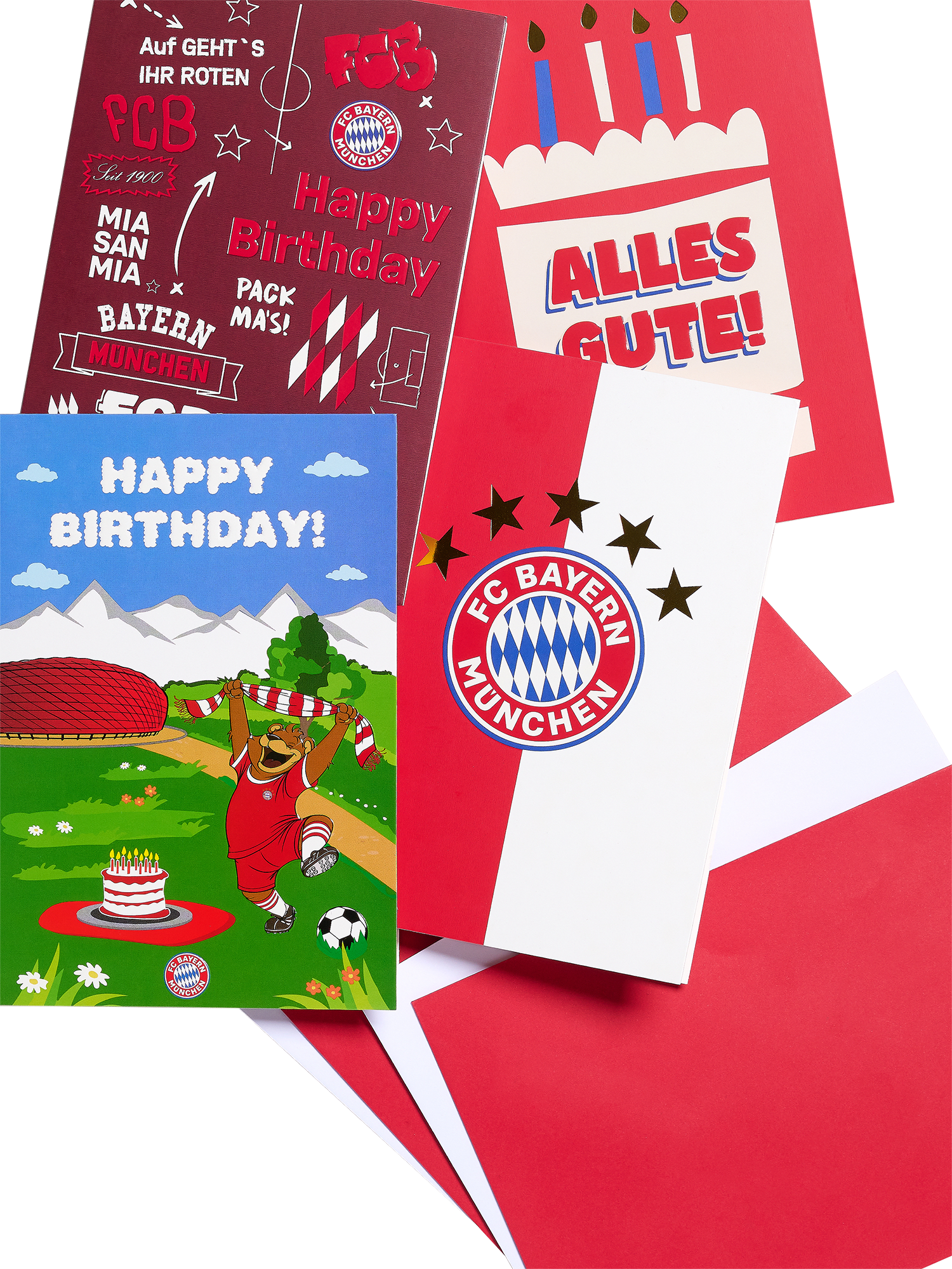 Birthday card set of 4 | Official FC Bayern Store