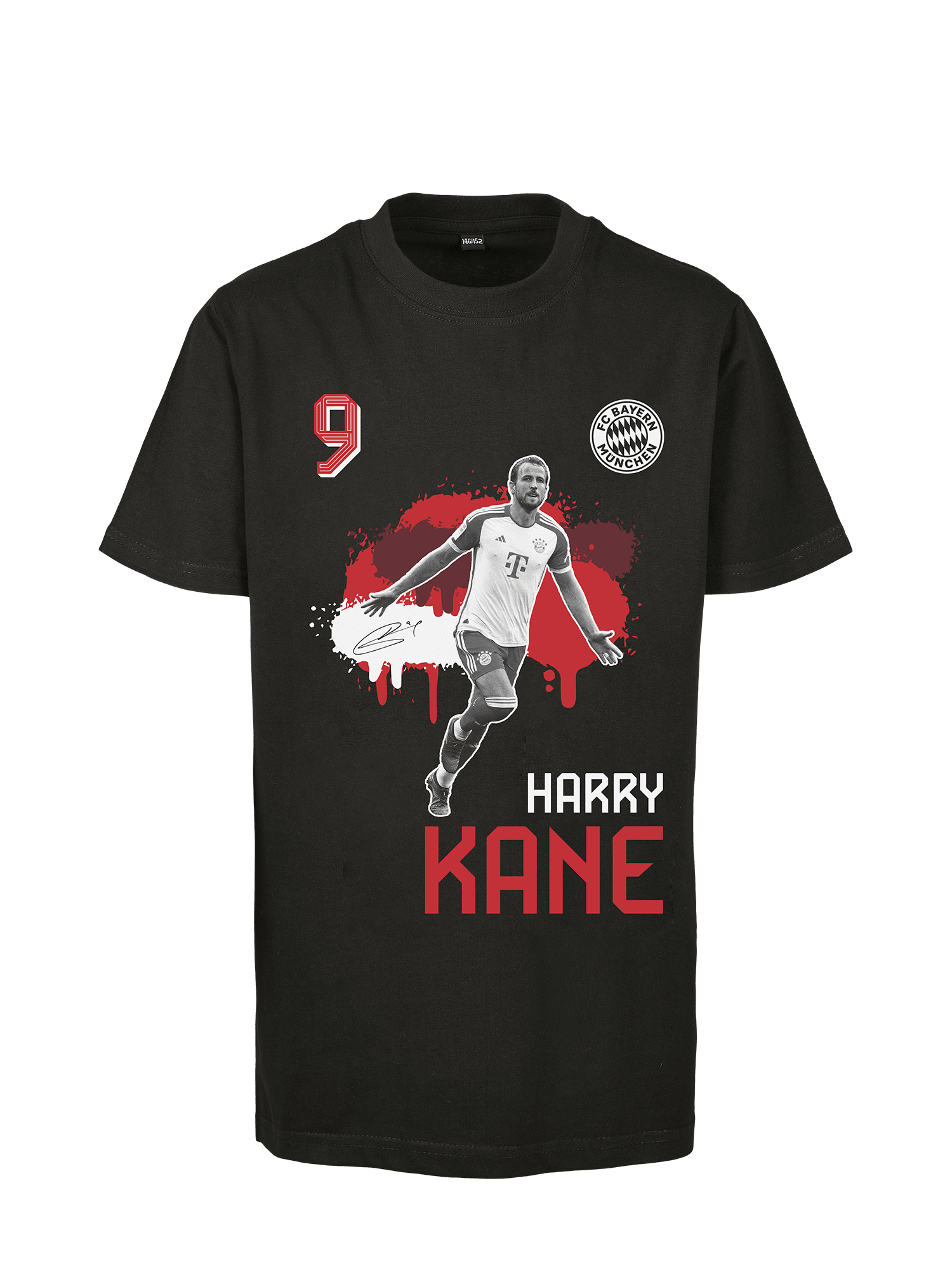 Kinder T-Shirt Kane schwarz | Offizieller FC Bayern Store