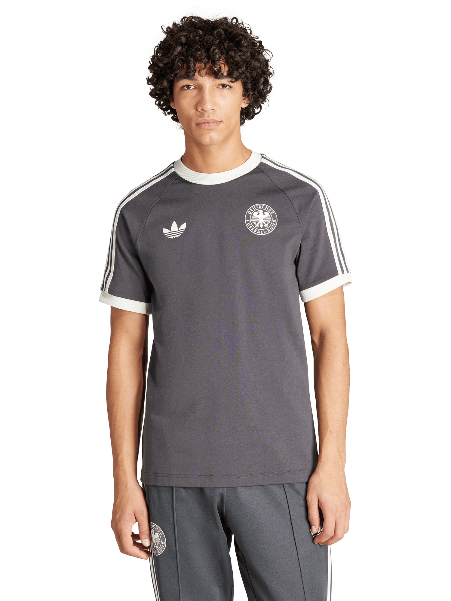 Herren T-Shirt DFB 3-Stripes grau | Offizieller FC Bayern Store