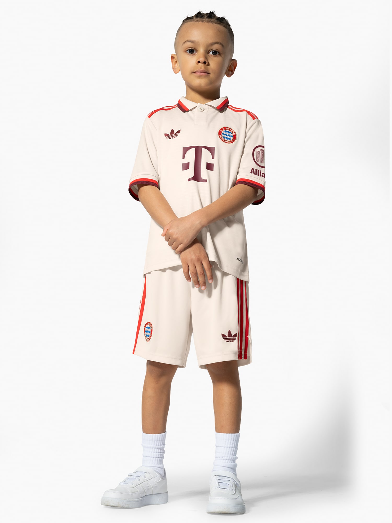 Niños Camiseta Liga De Campeones 24 25 Beige Tienda Fc Bayern Múnich