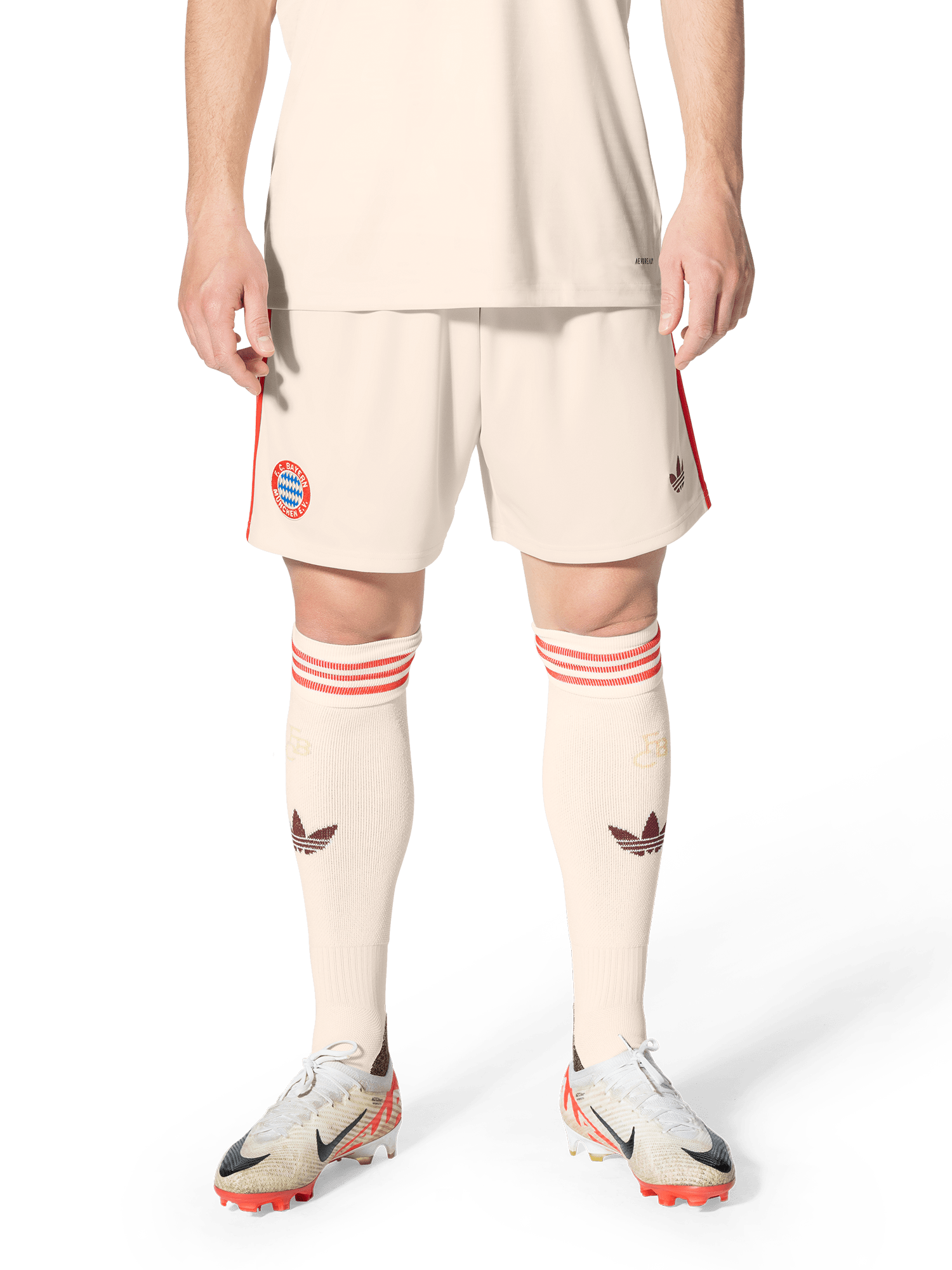 Hombres Liga De Campeones Corta 24 25 Beige Tienda Fc Bayern Múnich