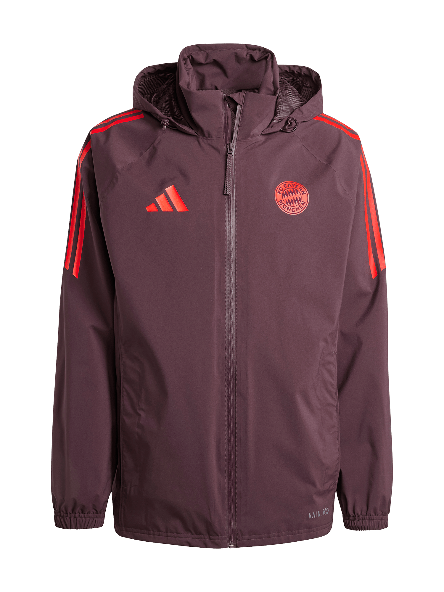 Men Teamline rain jacket bordeaux | Official FC Bayern Munich Store