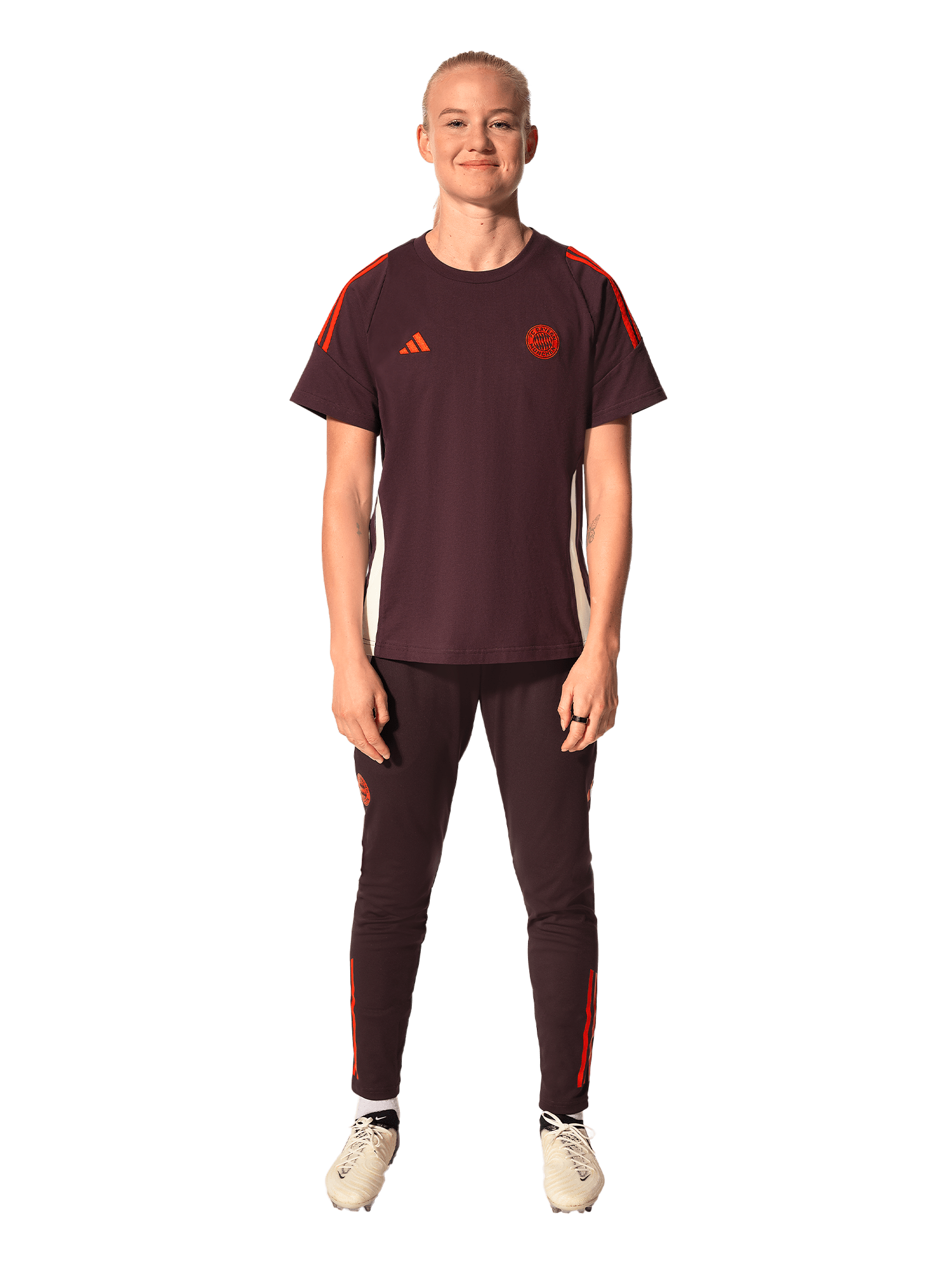 Mujeres Camiseta Teamline Burdeos Tienda Fc Bayern Múnich