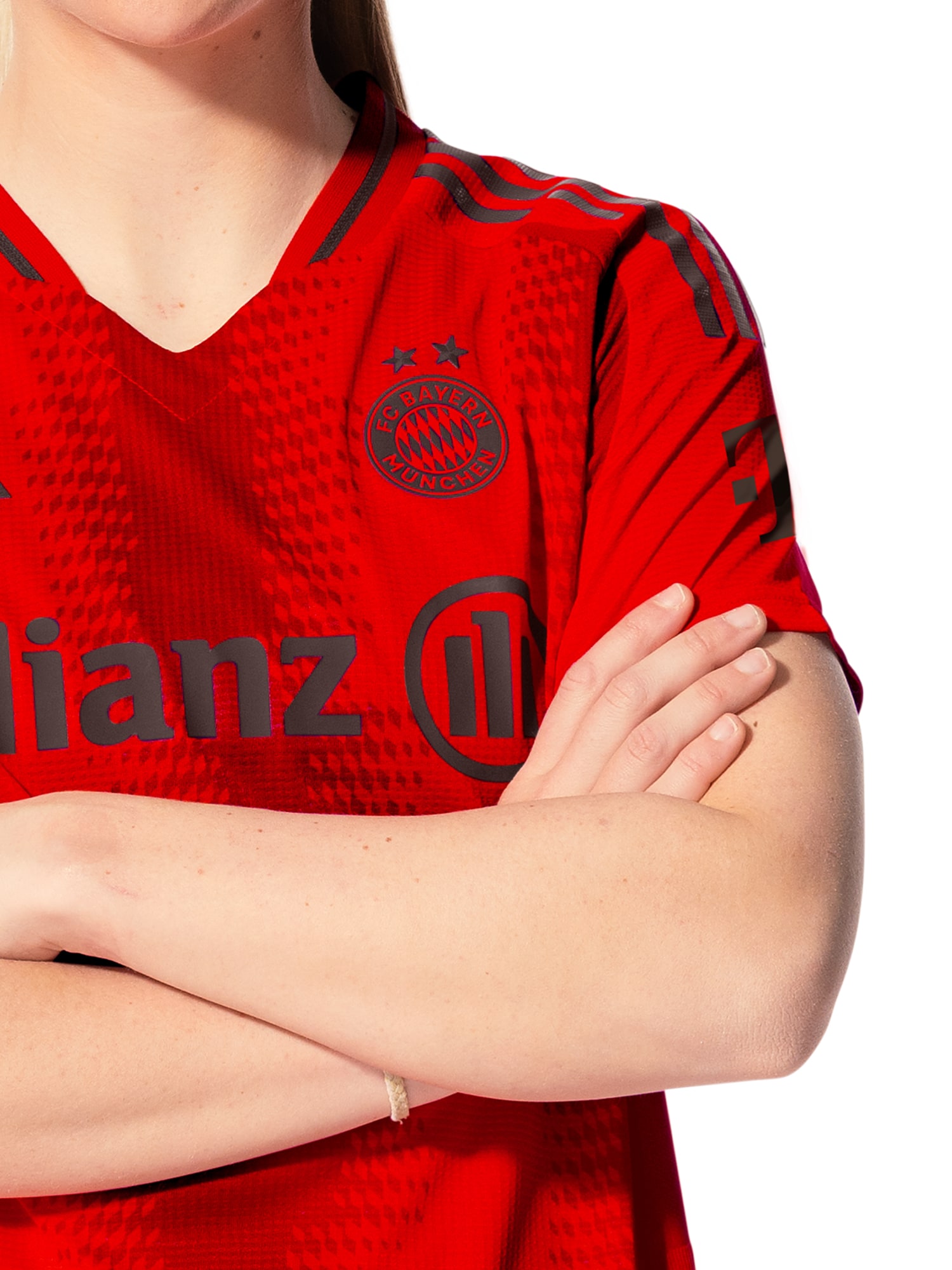 Mujeres Camiseta Auténtica Local 24 25 Rojo Tienda Fc Bayern Múnich