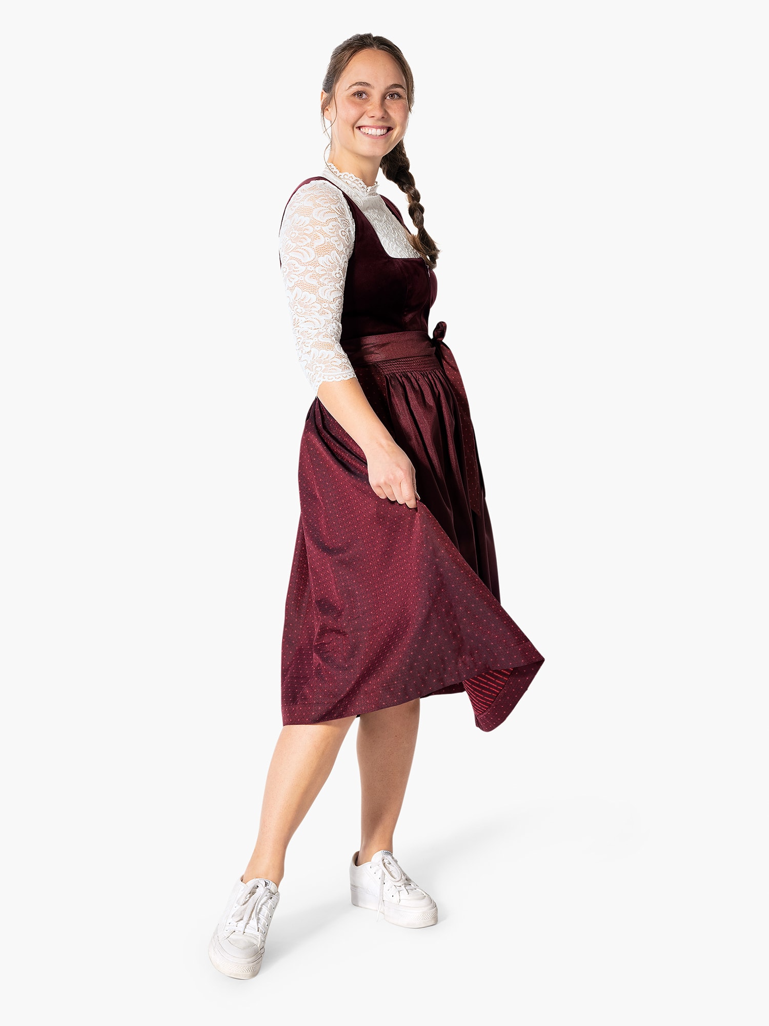 Damen Dirndl Samt rot | Offizieller FC Bayern Store