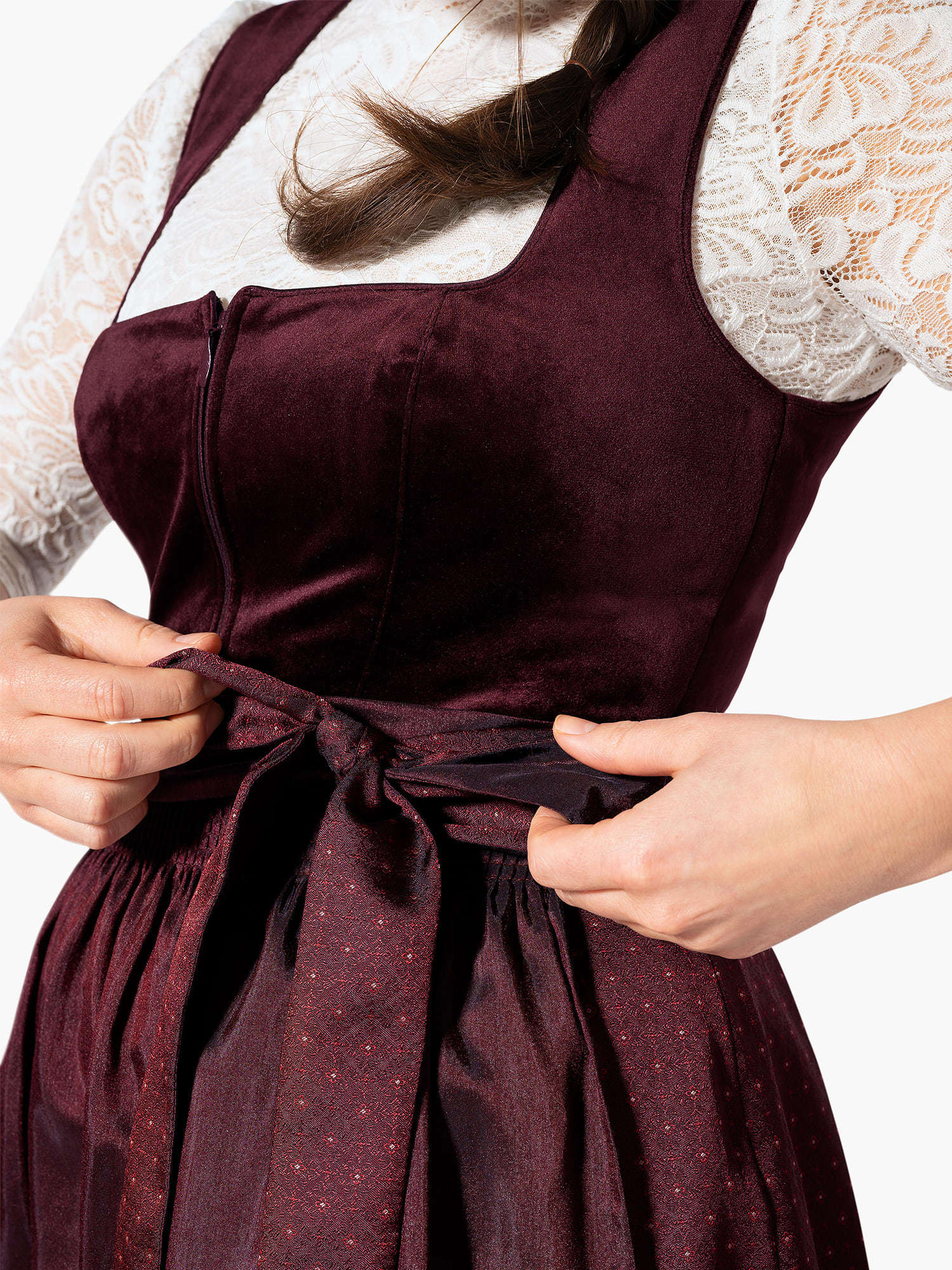 Damen Dirndl Samt rot | Offizieller FC Bayern Store