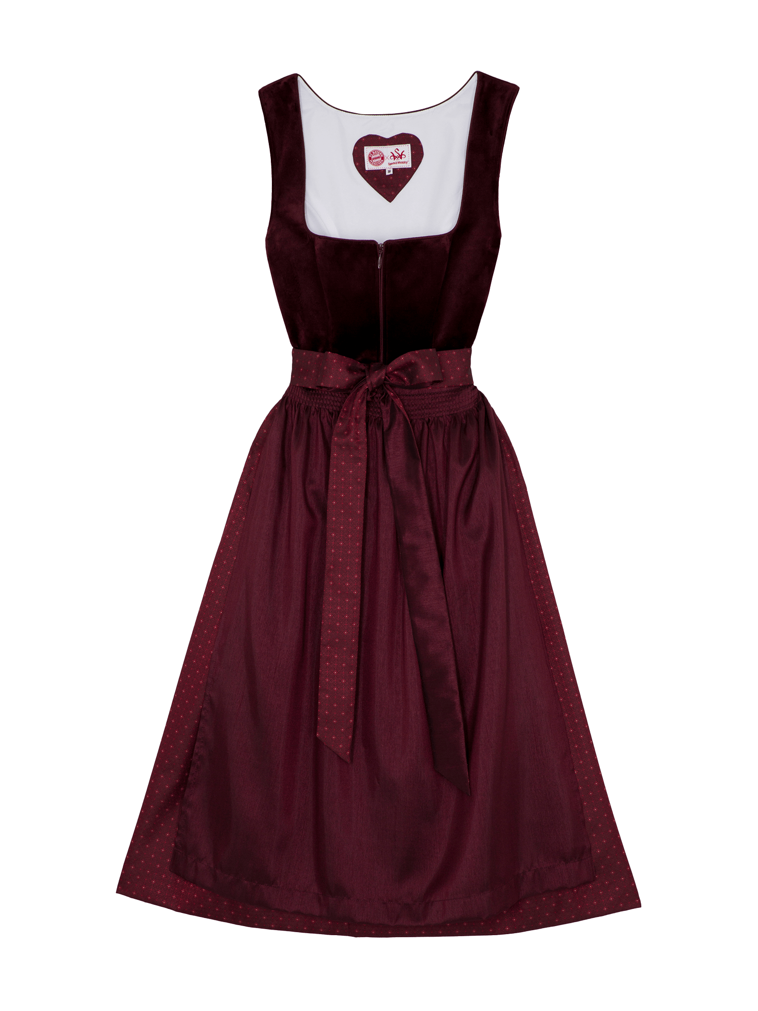 Damen Dirndl Samt rot | Offizieller FC Bayern Store