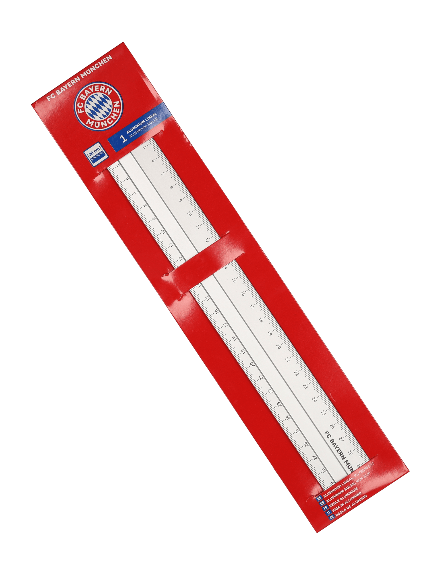 Aluminium ruler 30 cm | Official FC Bayern Munich Store