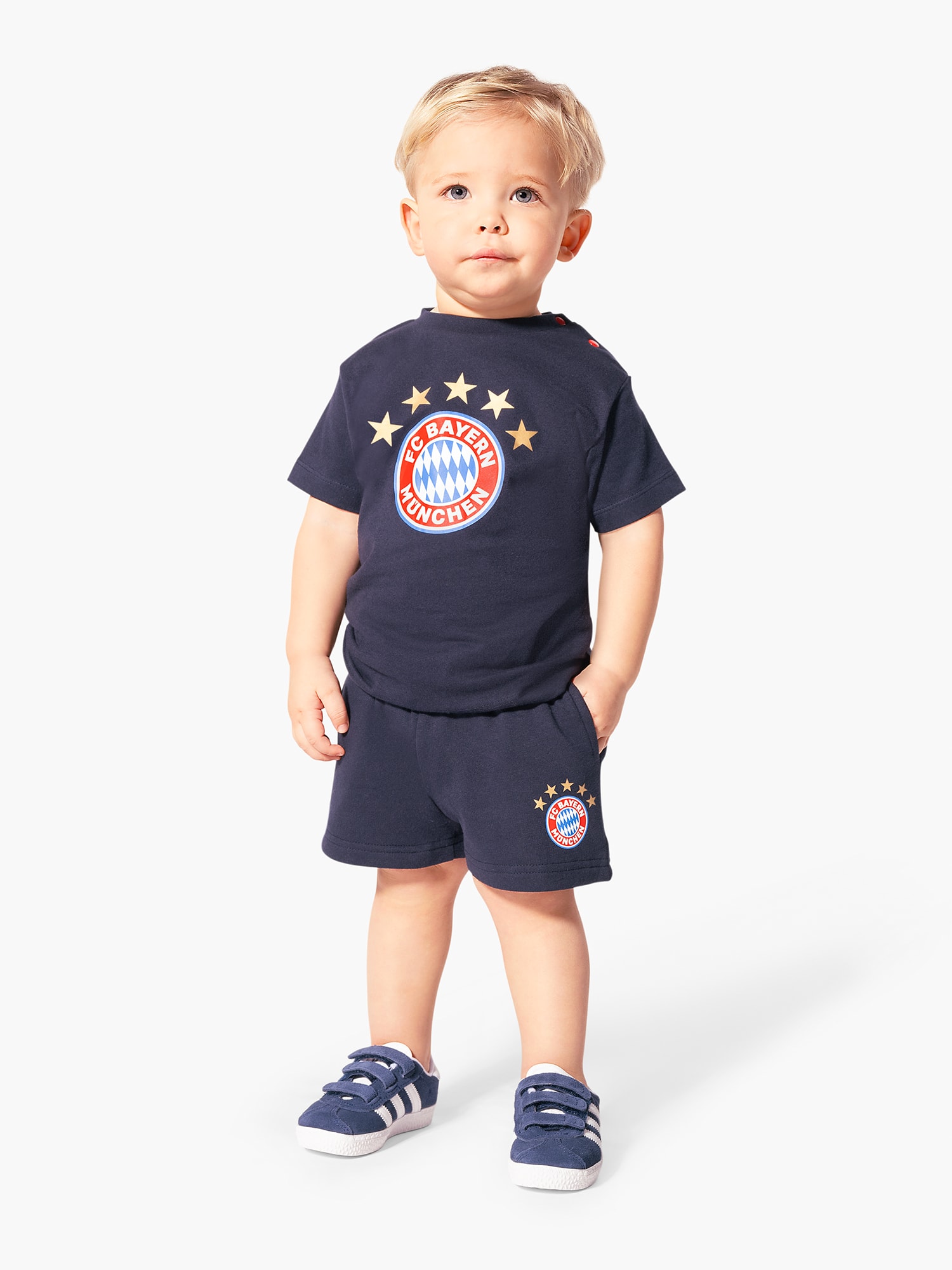 Bebé Camiseta Essential Azul Marino Tienda Fc Bayern Múnich
