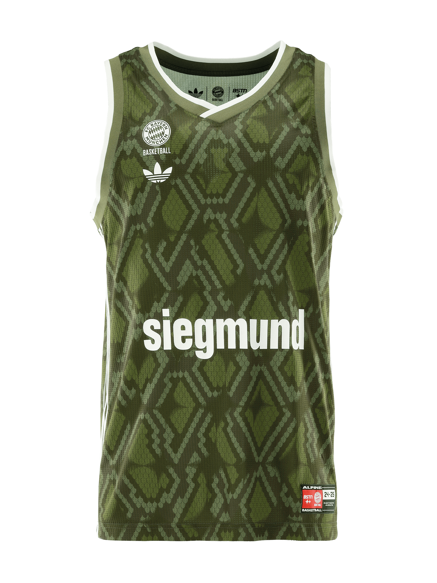 Herren Basketball Authentic Trikot Garden 24-25 grün | Offizieller FC ...