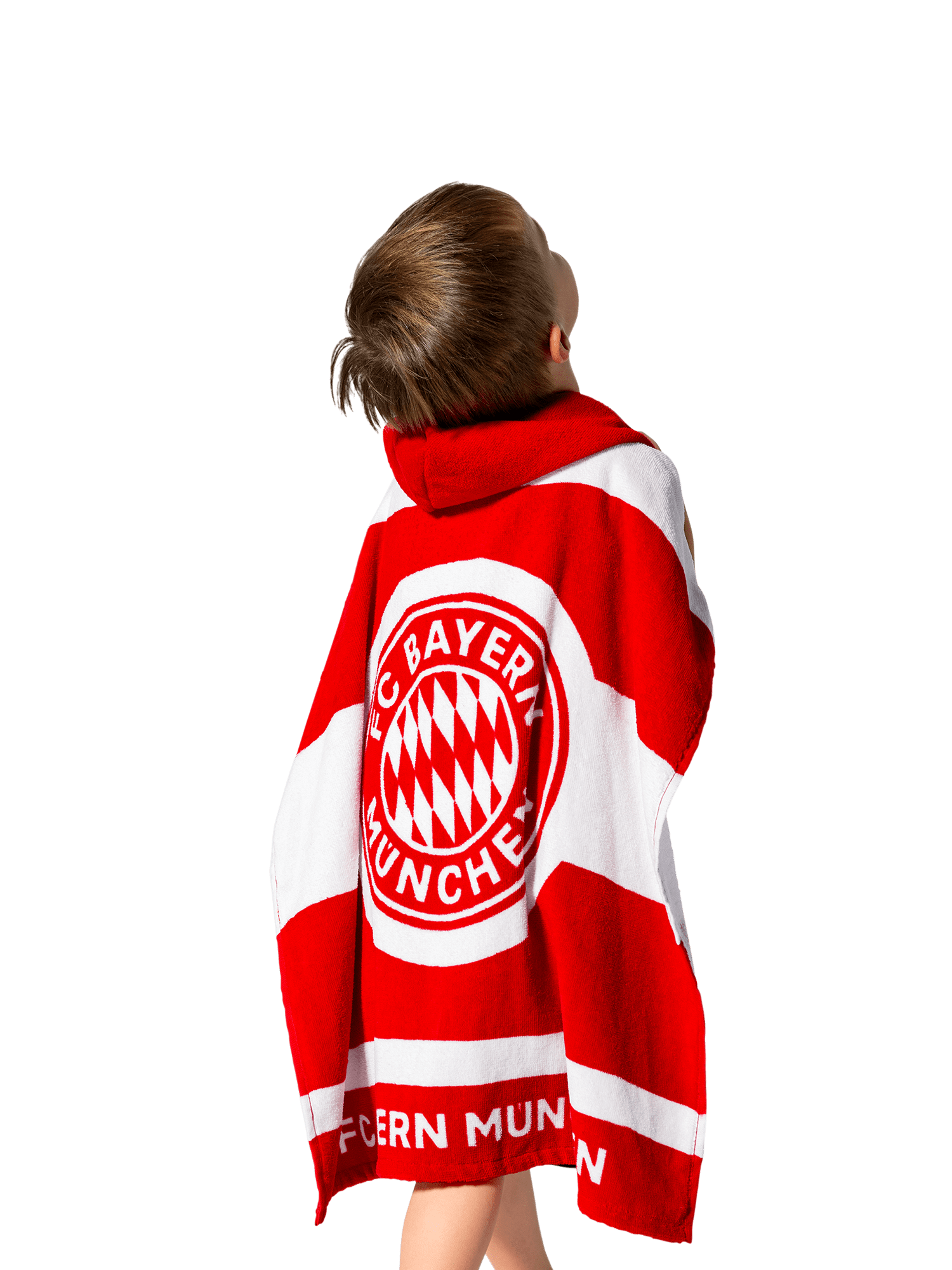 Kids Bathing poncho red/white | Official FC Bayern Munich Store
