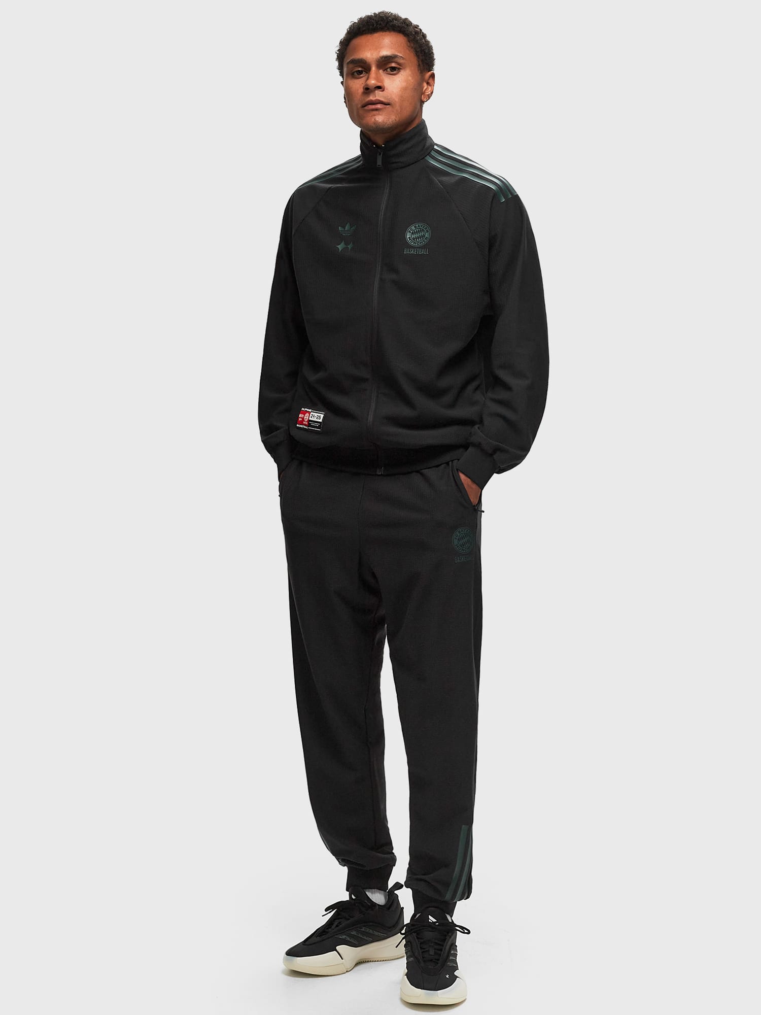 Men Basketball Training Pants LFSTLR Garden black | Official FC Bayern ...