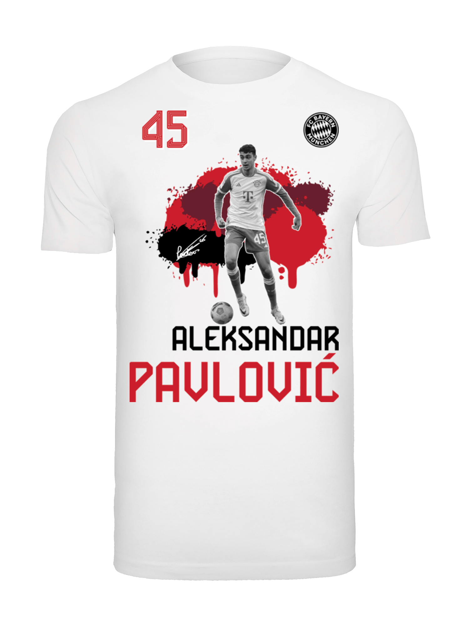 Unisex T Shirt Pavlović Official Fc Bayern Munich Store