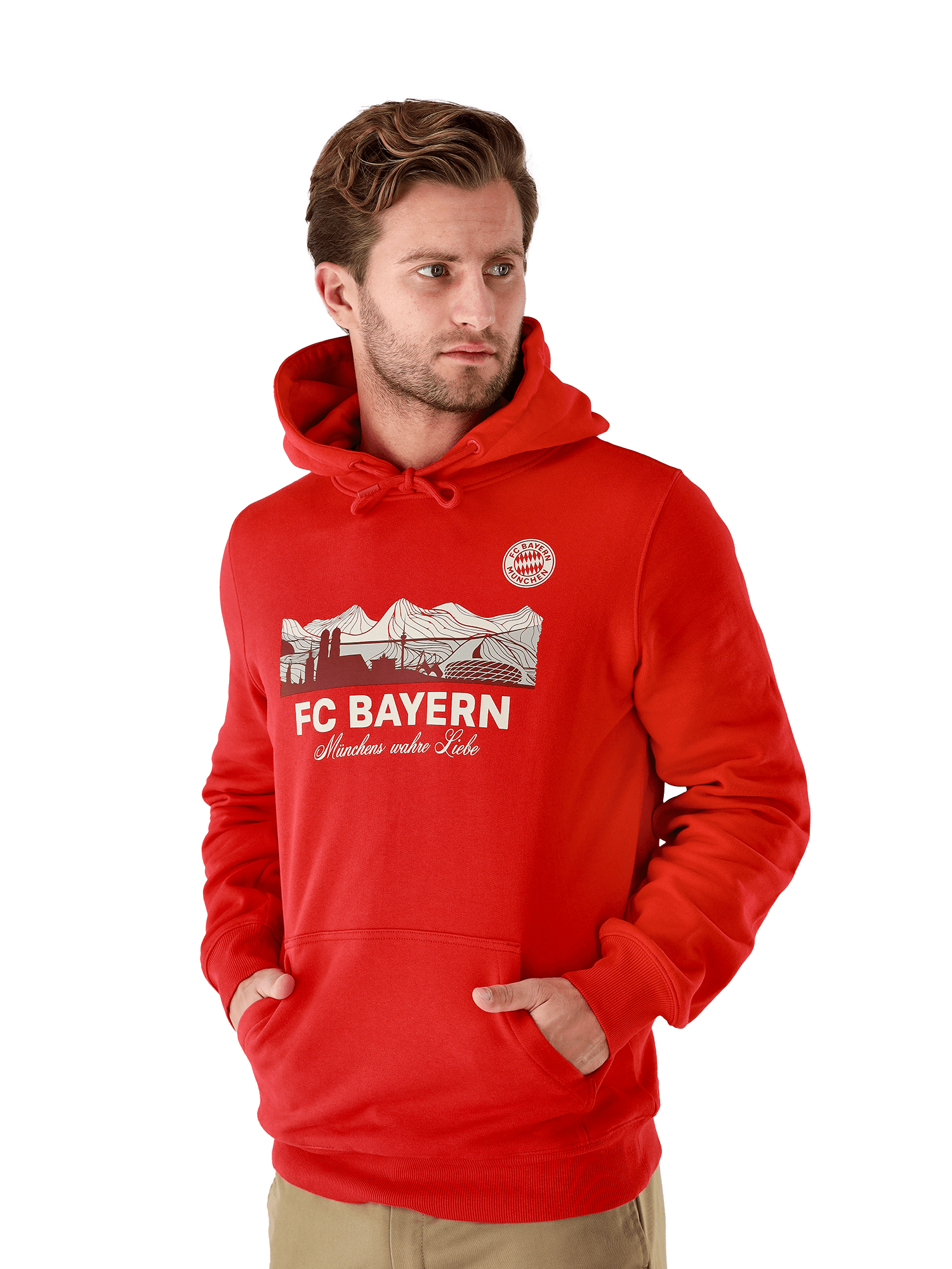 Men Hoodie Autumn Collection red | Official FC Bayern Munich Store