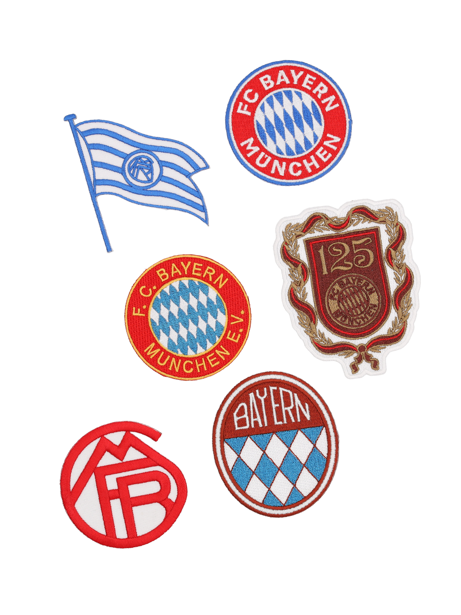 Patches Set of 6 125 Anniversary | Official FC Bayern Munich Store