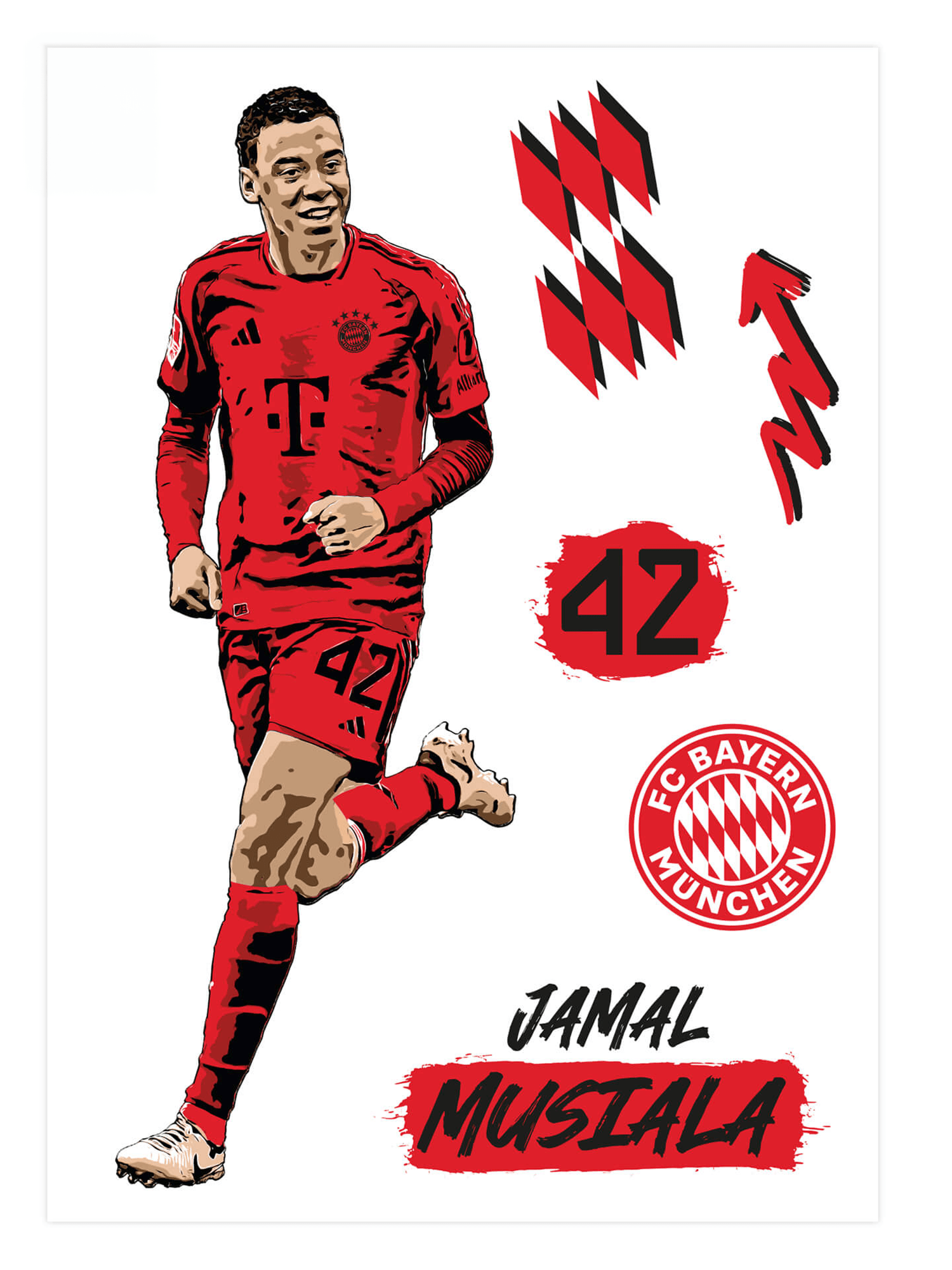Wandtattoo Musiala | Offizieller FC Bayern Store