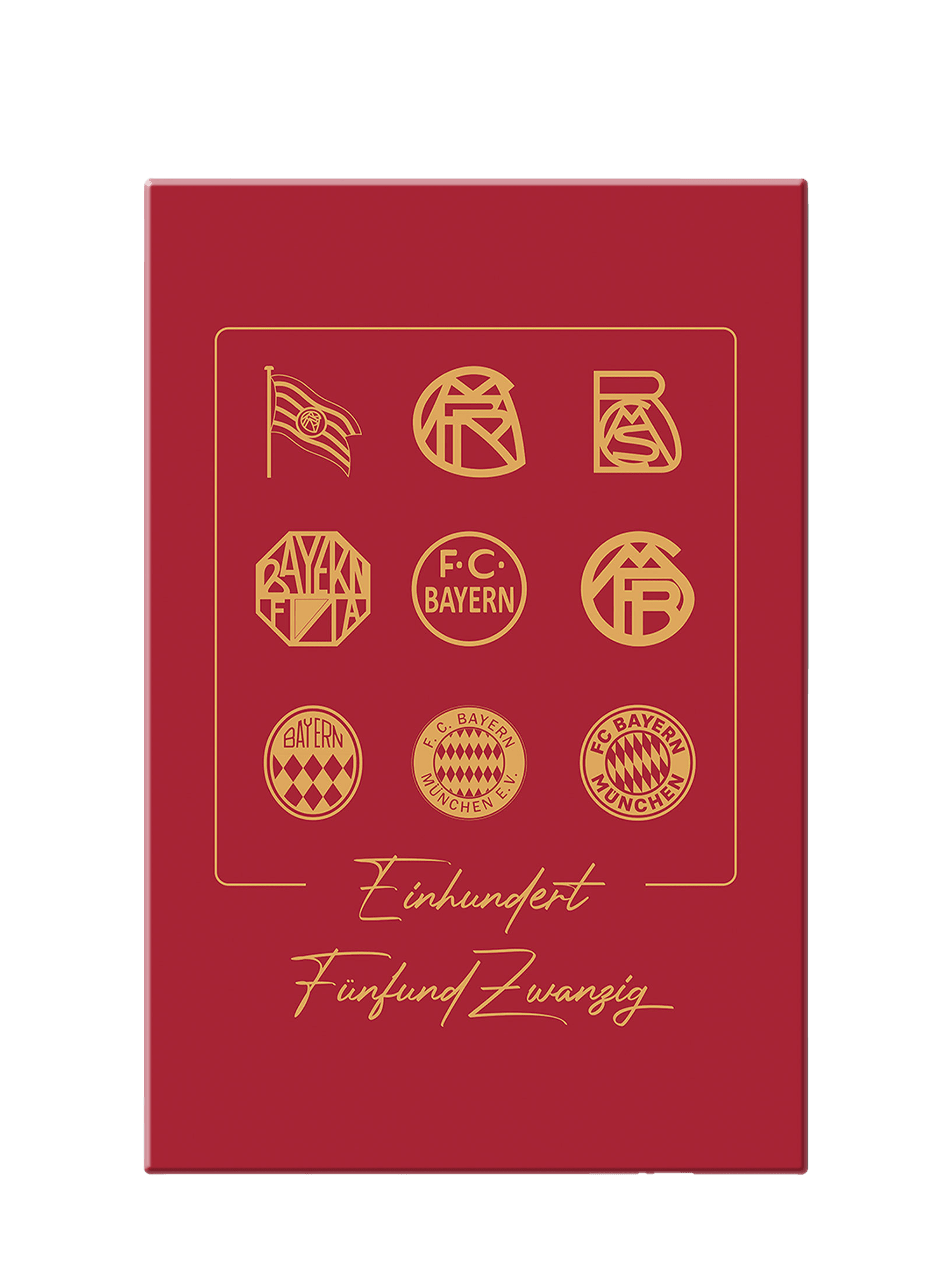 Glasbild Logos 125 Jahre | Offizieller FC Bayern Store