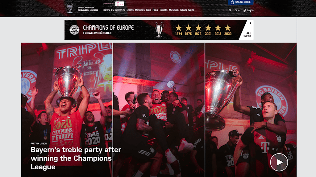 Treble win brings record figures for FC Bayern club media