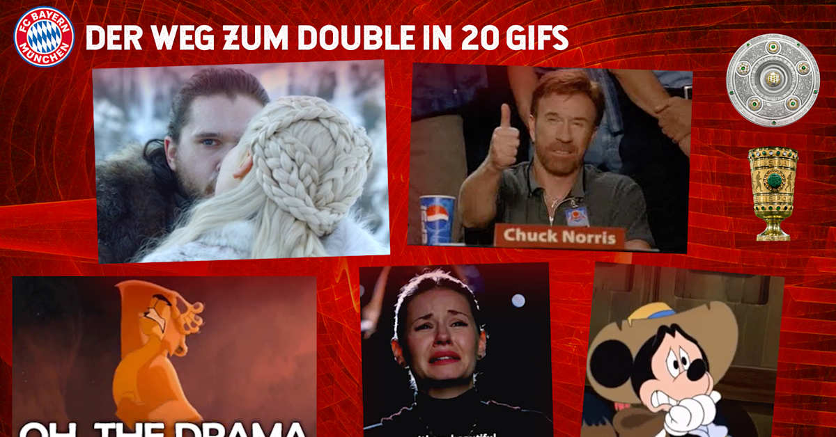 Der Weg zum Double in 20 GIFs