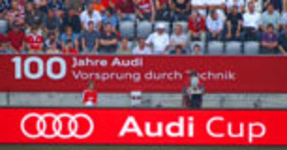 Manchester United und der FC Bayern München im Finale des Audi-Cups 2009