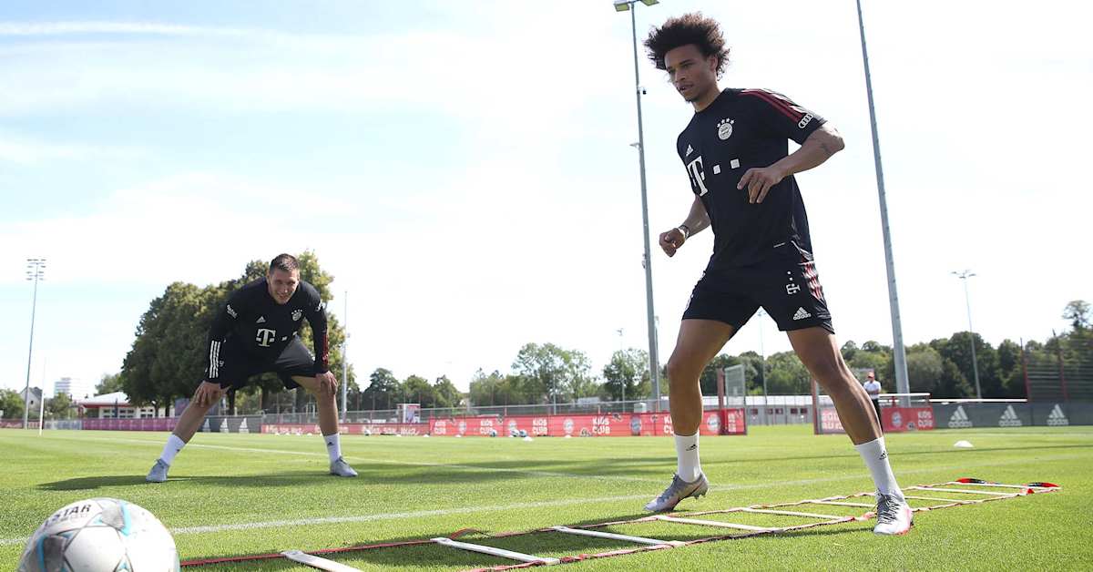 Sané's first workout: Sané: I'm overjoyed to be here