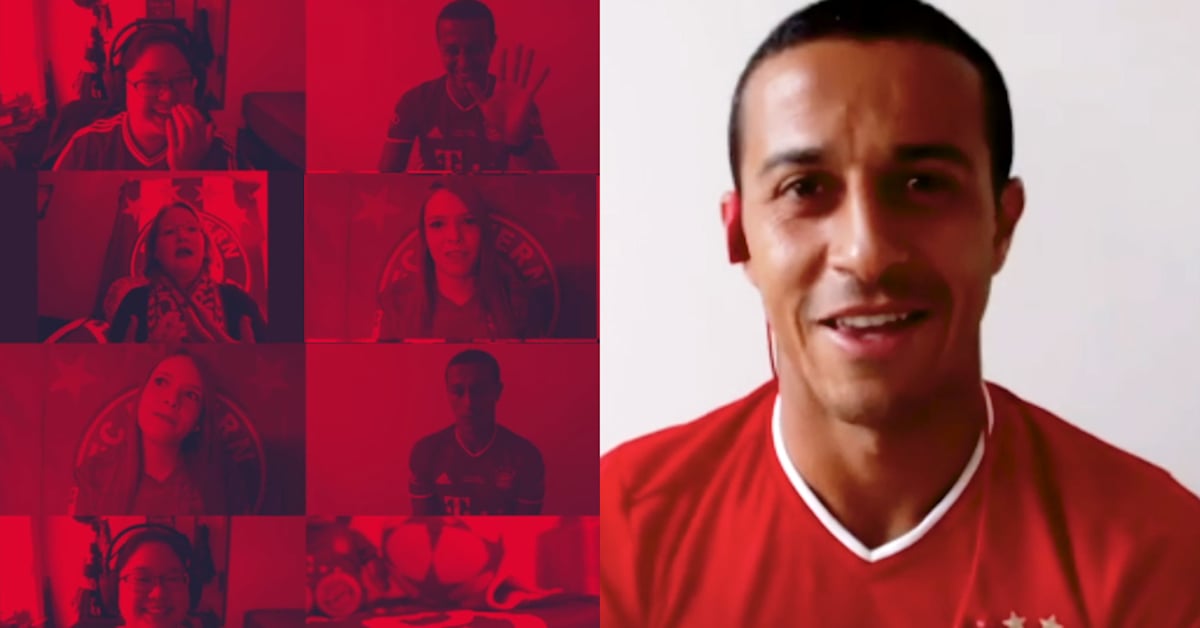 Video call: Thiago's surprise for FC Bayern hero fans