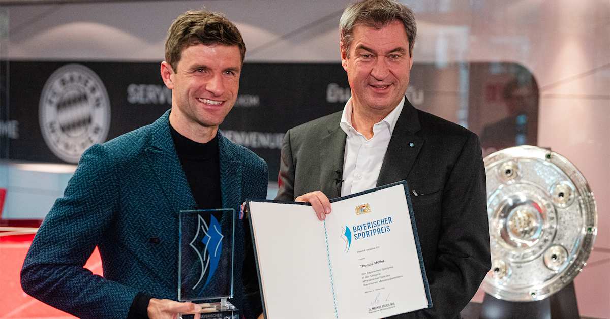 Thomas Müller receives Bavarian Sports Award