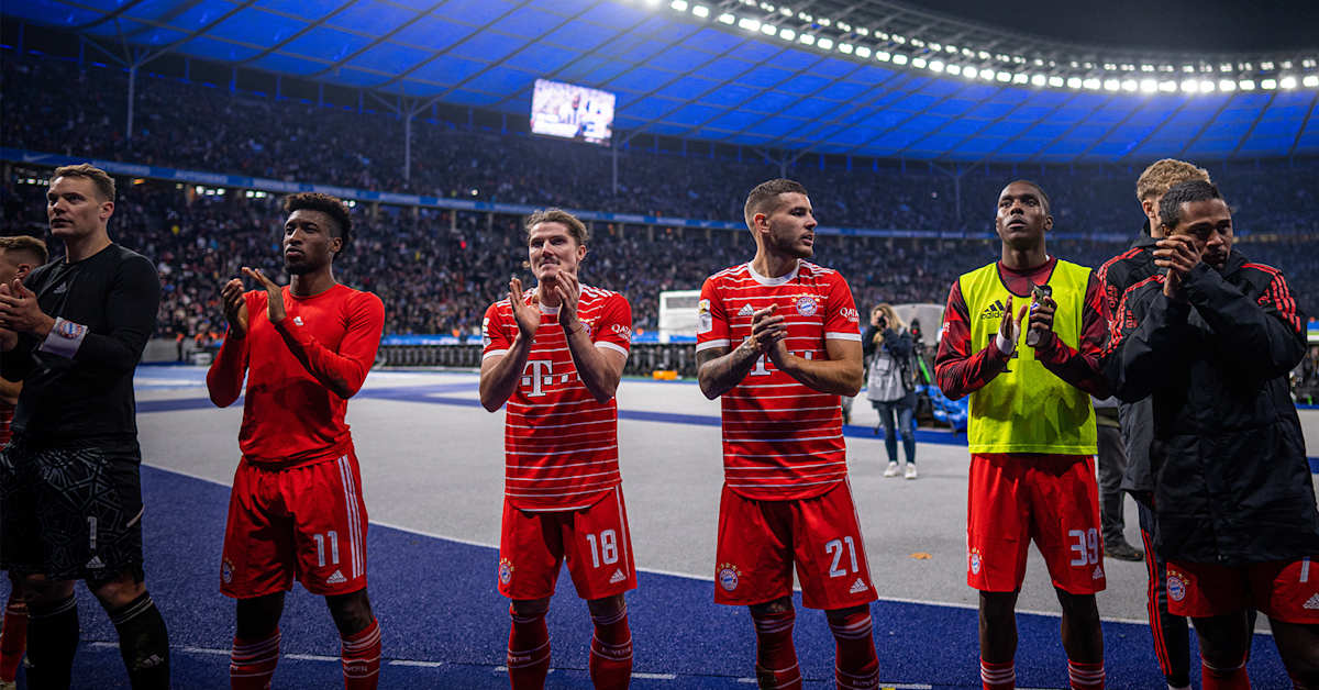 FC Bayern top the table again after 3-2 win at Hertha BSC