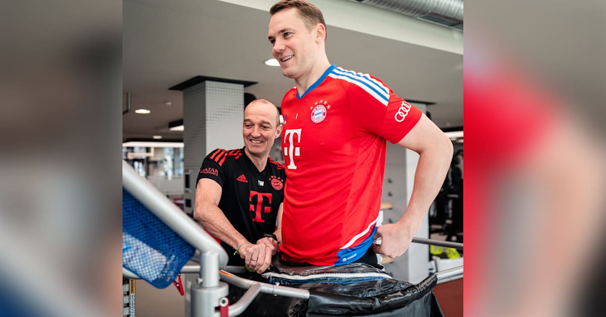 Behind the scenes as Manuel Neuer works on his comeback