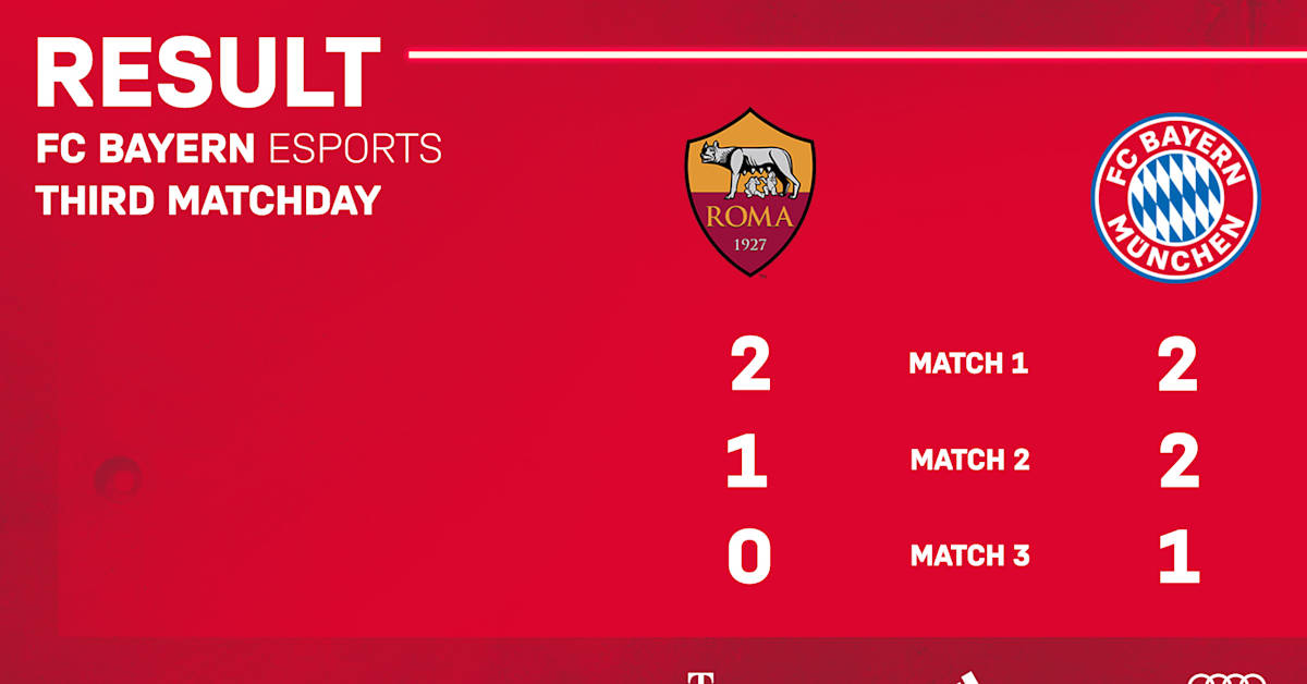 Up to third: FC Bayern Esports beat Roma