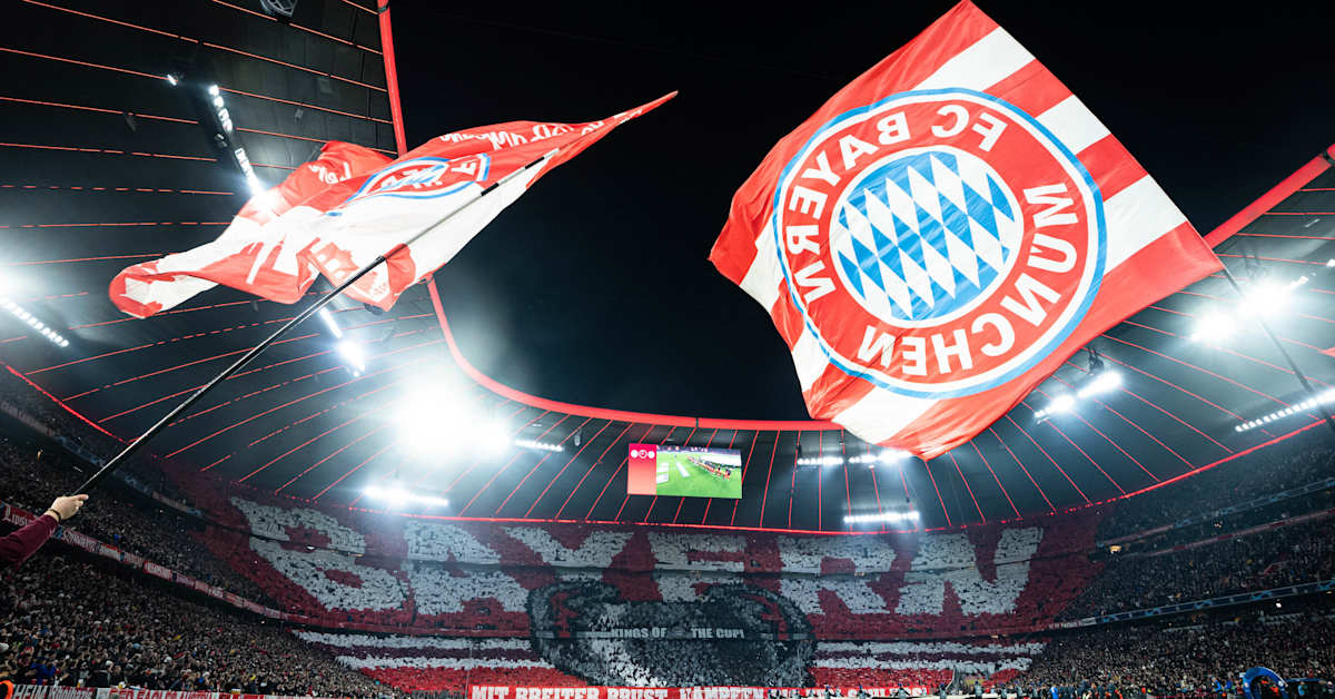 Bayern fans support team with impressive tifo