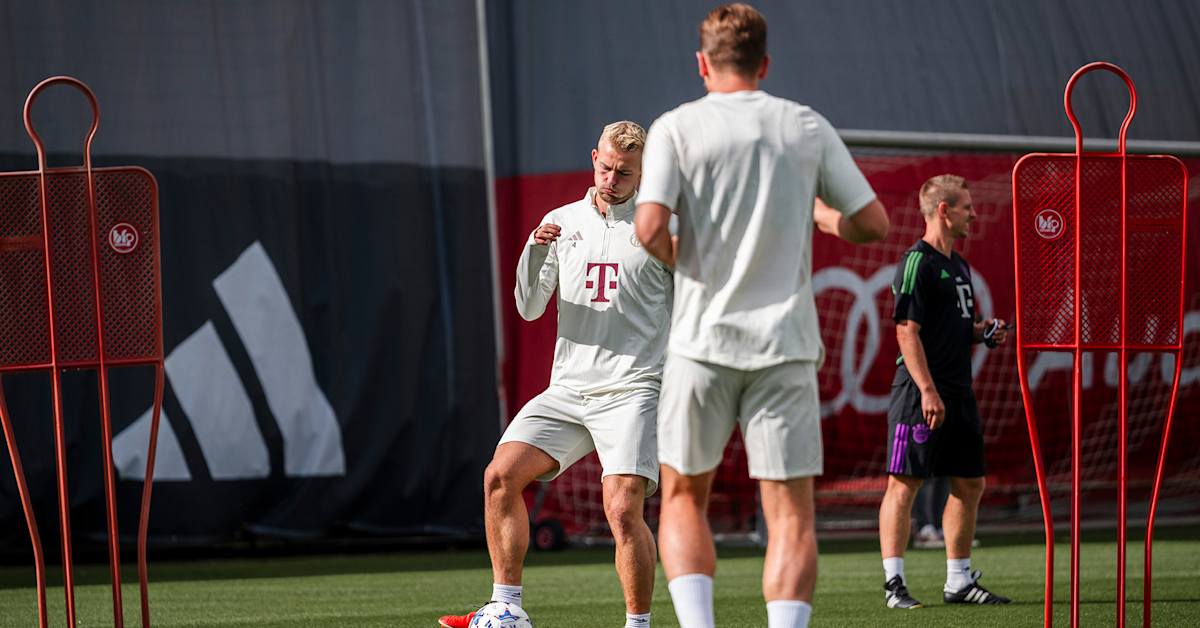 Video: Final training session before FC Bayern vs Manchester United