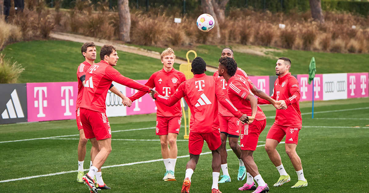 Gallery: Photos from Bayern's first training session in Portugal