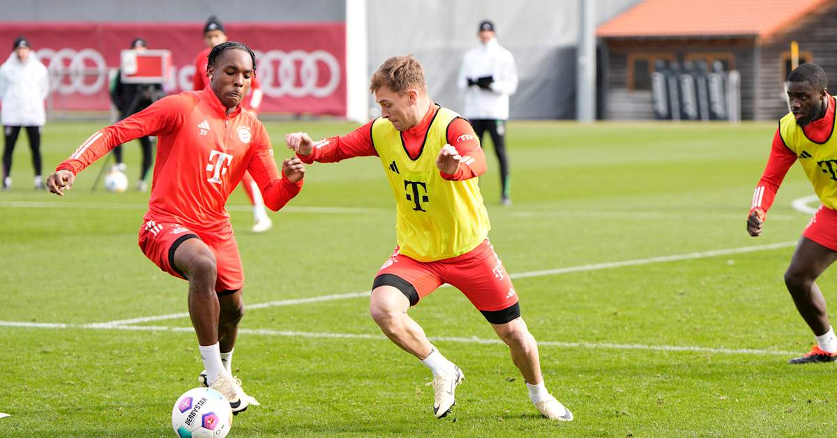 Kimmich and Upamecano back in team training I FC Bayern