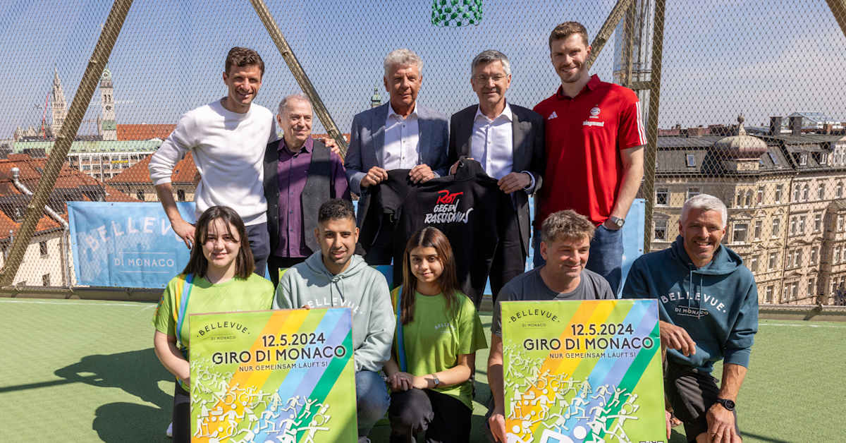 FC Bayern at the 2024 Giro di Monaco run for an open society