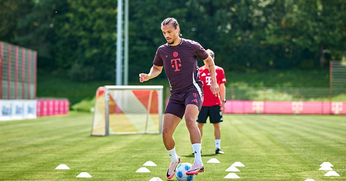 Leroy Sané training with the ball again I FC Bayern