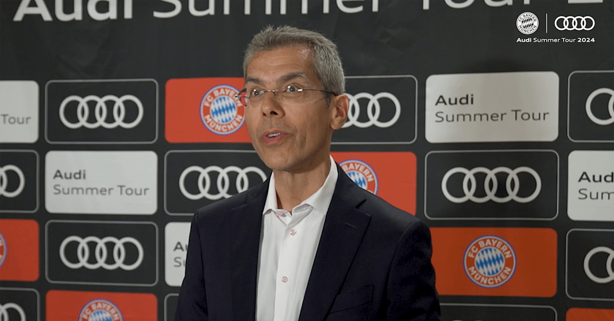 FC Bayern-Vorstand Diederich im Interview I Audi Summer Tour