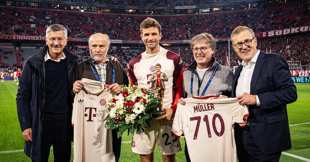 Figure for FC Bayern record appearance maker Thomas Müller