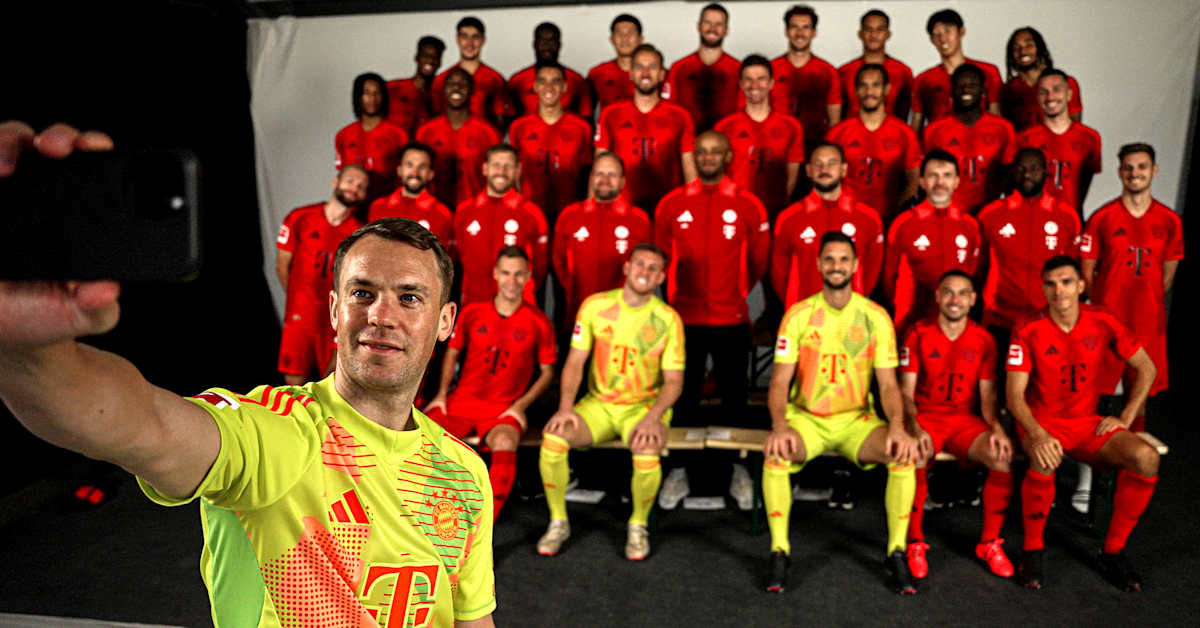 Video: Behind the scenes of FC Bayern's team photo shoot