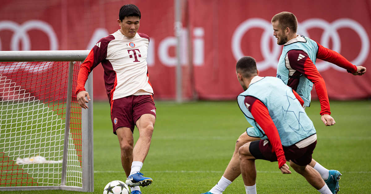 Última sesión de entrenamiento antes del partido de Champions Aston ...