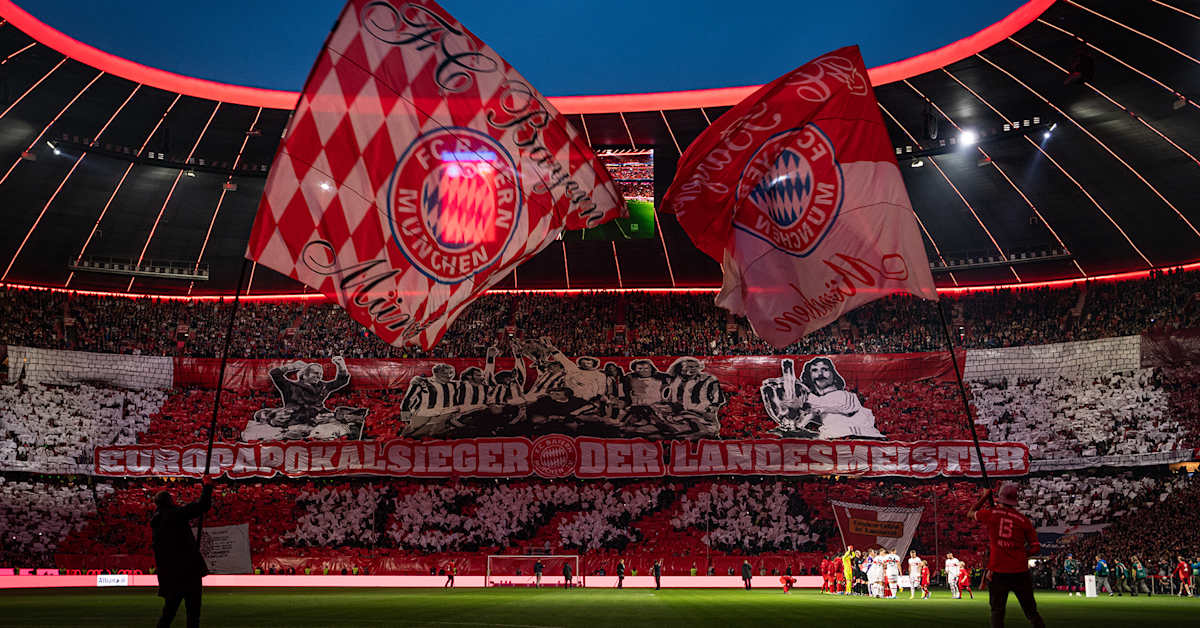 Bayern fans remember 1974 European Cup heroes with tifo