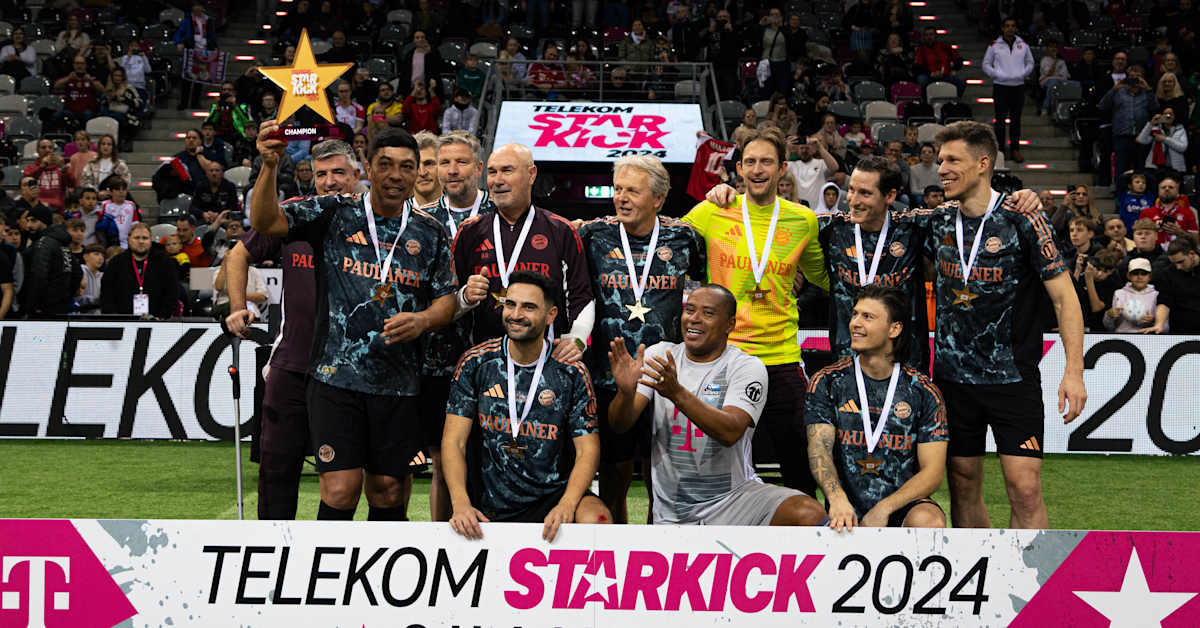 FC Bayern Legends feiern Turniersieg beim Telekom Starkick 2024