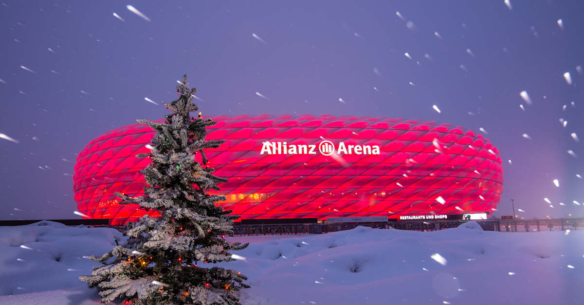 The Allianz Arena during the Christmas holidays!